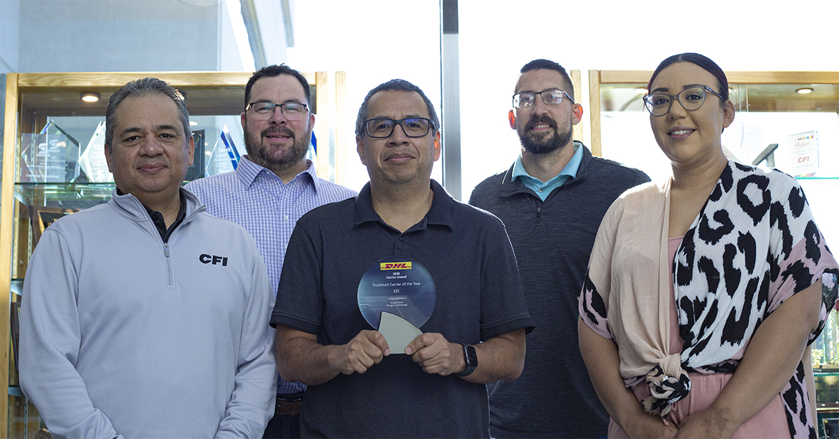CFI Receives DHL Carrier of the Year