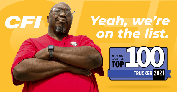 CFI named an Inbound Logistics Top 100 Trucker for 2021